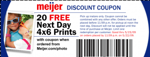 20 FREE 4x6 Prints at Meijer and Coupons for Meijer.com - Mommies with ...