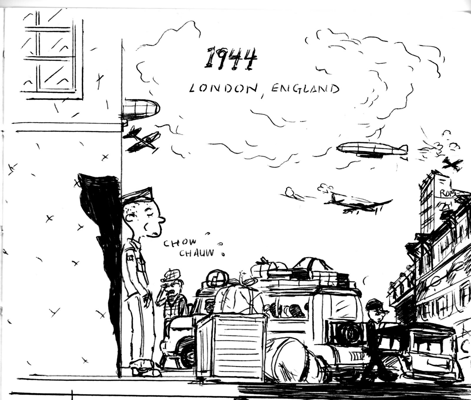 Jason Estrin >>Comic strips, bizzare and unfinished work: 1944 Soldiers ...
