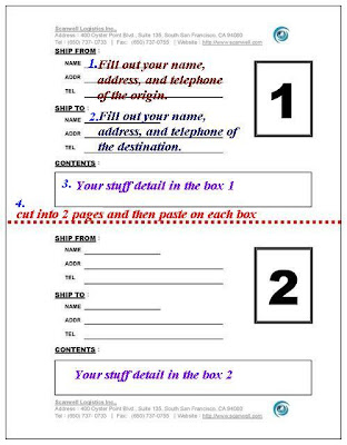 Scanwell Logistics: Document Instruction- Box Label