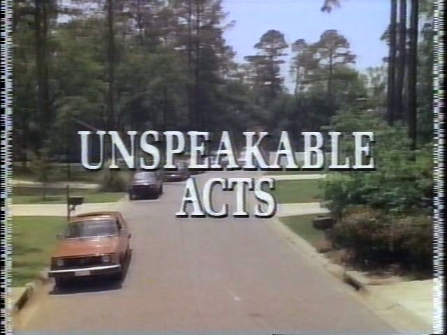 RARE AND HARD TO FIND TITLES - TV and Feature Film: Unspeakable Acts ...