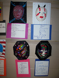 Mrs. Weber's Art Class: Mask making and identity