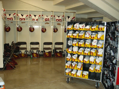 Jimokes of USC Football: Locker Room Setup - Arizona Stadium