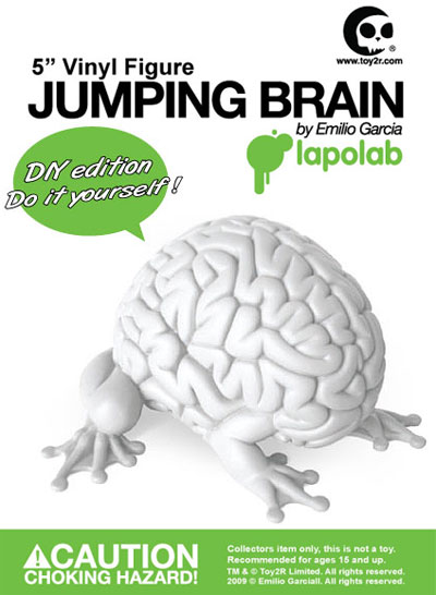 Toy-Release: 5 Inch DIY Jumping Brains by Emilio Garcia x Toy2R
