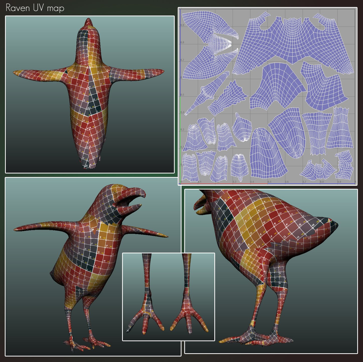 Fahran's Blog: Raven UV map for Clym