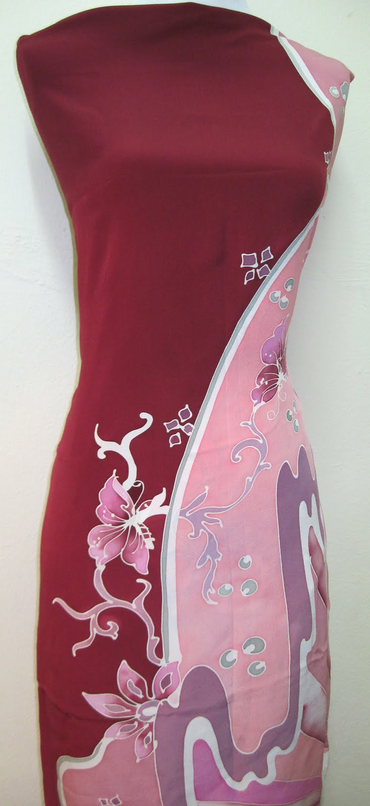 Batik Sutera Crepe Abstrak | Silky Batik Sutera Terengganu