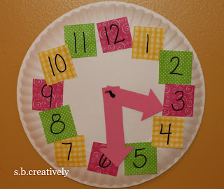 s.b.creatively: Paper Plate Clock