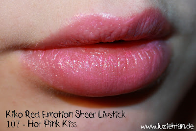 Lipsticked. ♥: KIKO - 107 - Hot Pink Kiss [LE]