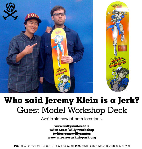 MARTIRIO skateboards: WILLY WORKSHOP / JEREMY KLEIN