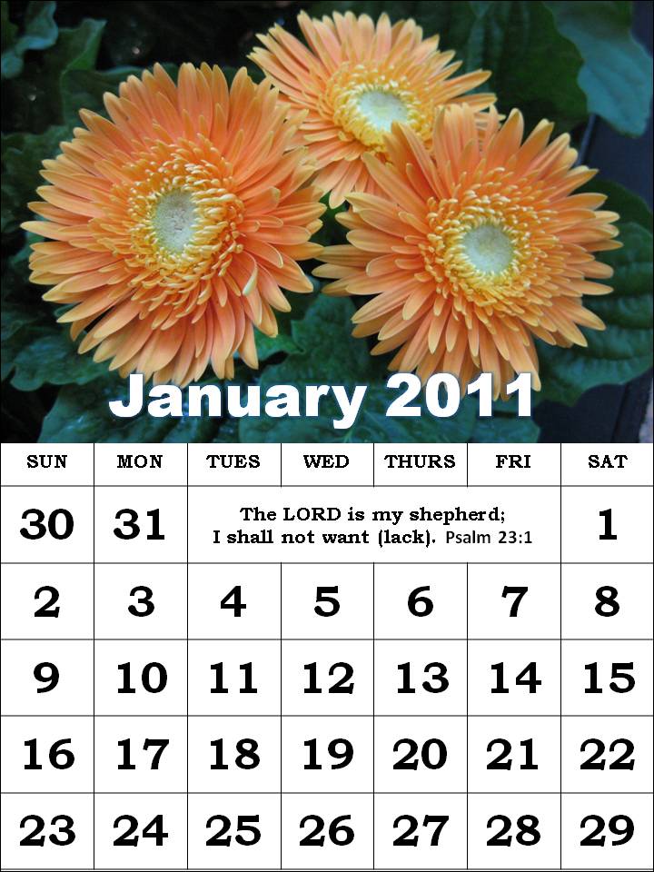 detlaphiltdic: Free Christian 2011 Calendar with Bible verses