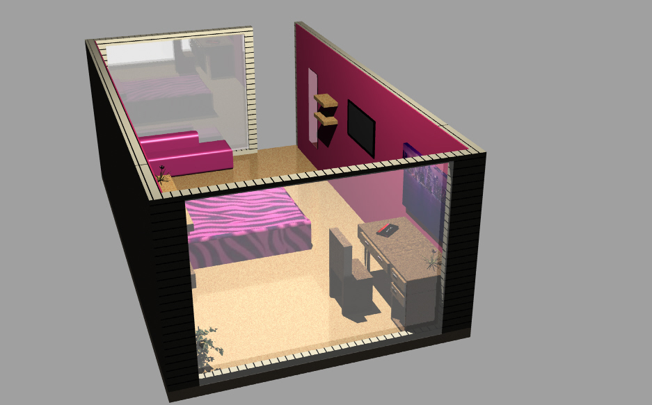 3D Design * Luisa Robledo: Cuarto Maqueta