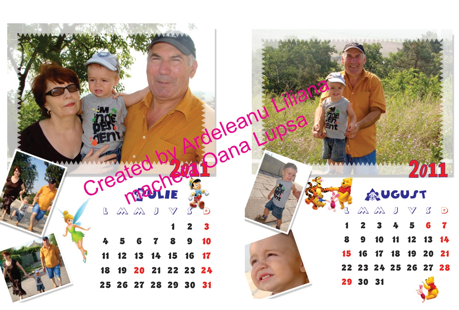 Calendare Personalizate: Calendar de perete Format A3 – 12 pagini+coperta