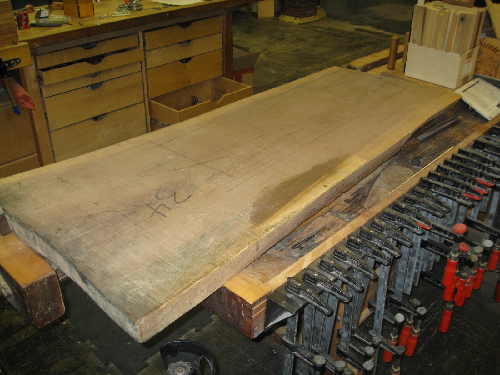 Nabil Abdo: Walnut Slab Coffee Table Part 1