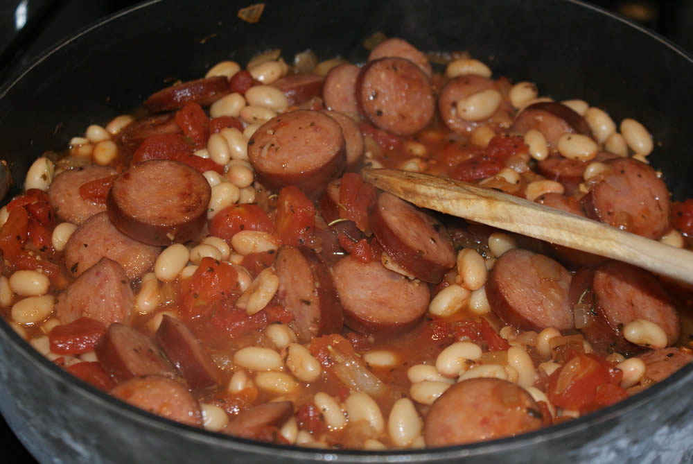 Little Bit Of Everything Kielbassa And White Beans little-bit-of-everything-kielbassa-and-white-beans