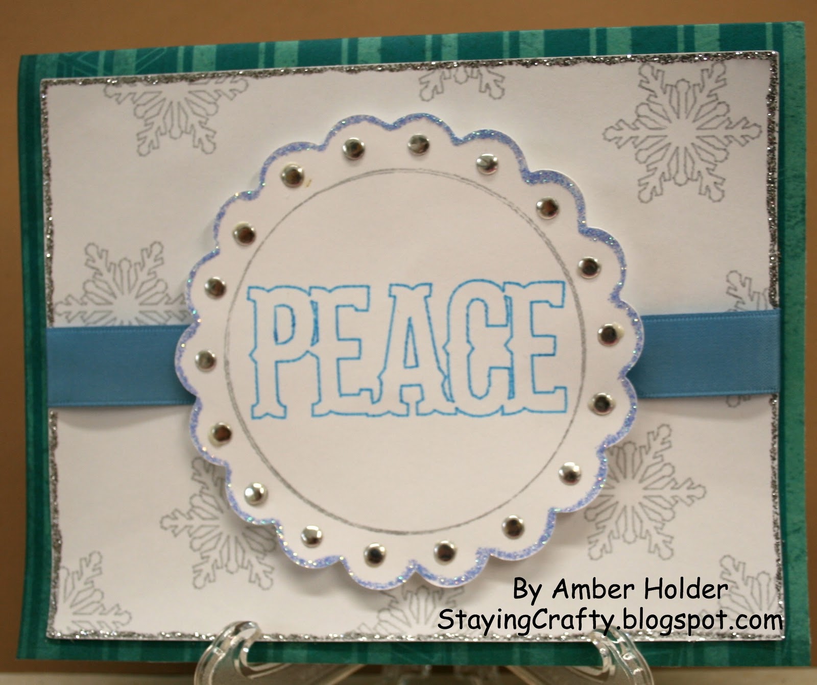 Staying Crafty: Peace Card Using the Chomas Creations Gel Pen Holder