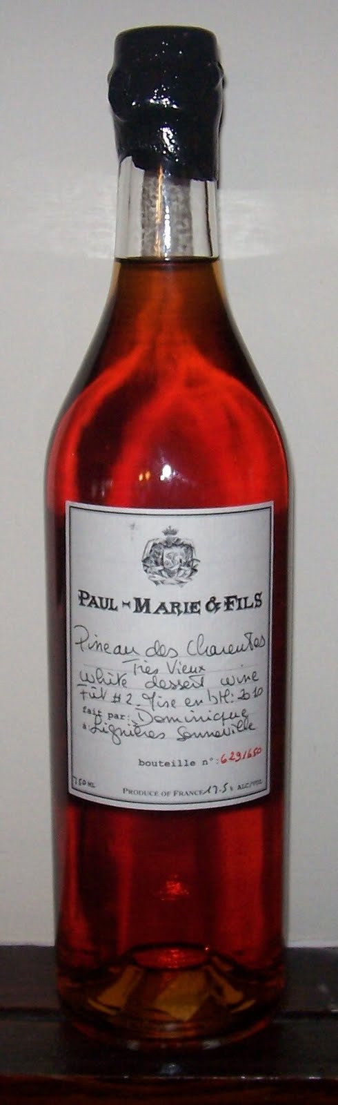 Sku's Recent Eats: Brandy Friday: Paul-Marie Fils 25 Year Pineau de ...
