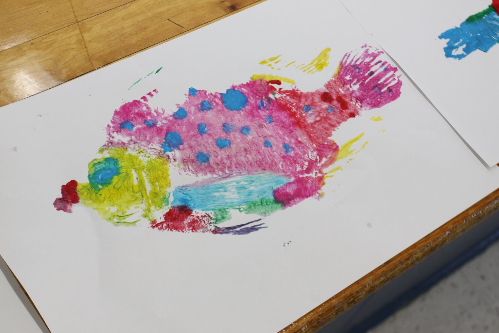 In Art Class: Fish Printing