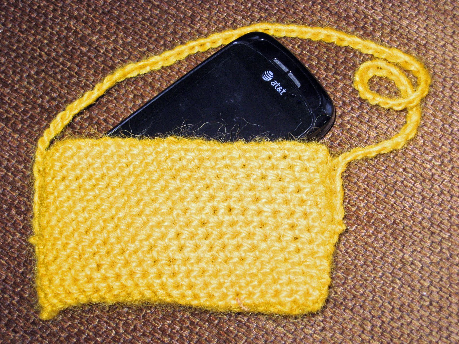 Sebastian Designs: Garrett's Crocheted Cell Phone Case
