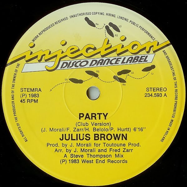 RETRO DISCO HI-NRG: JULIUS BROWN "Party" (12'' Maxi) 1983 Hi-NRG Disco ...