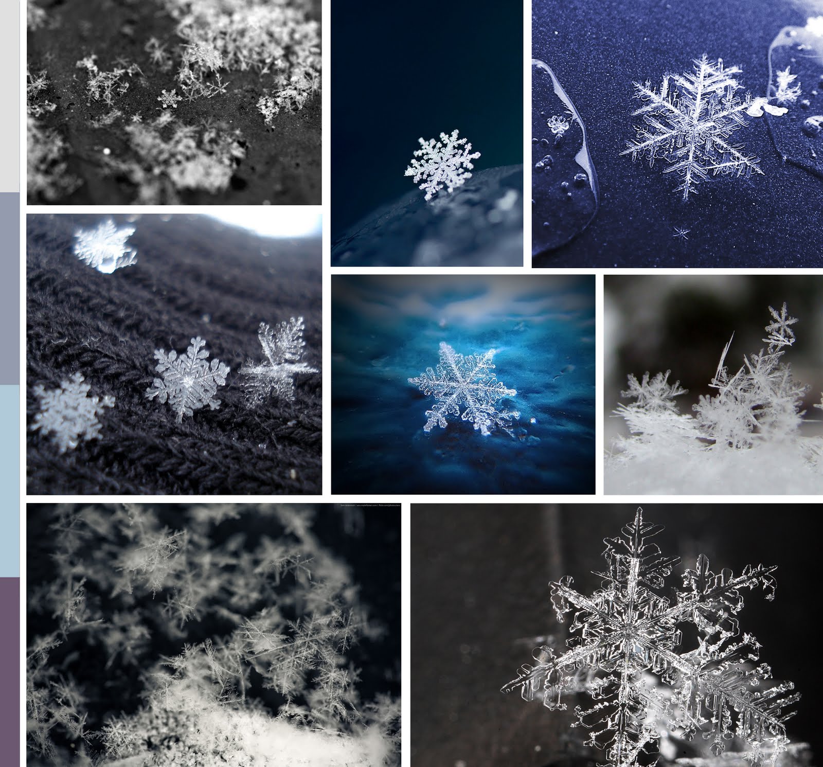 Snow in a Teapot: Design Blog: Monday Mood Board: Macro Snowflakes