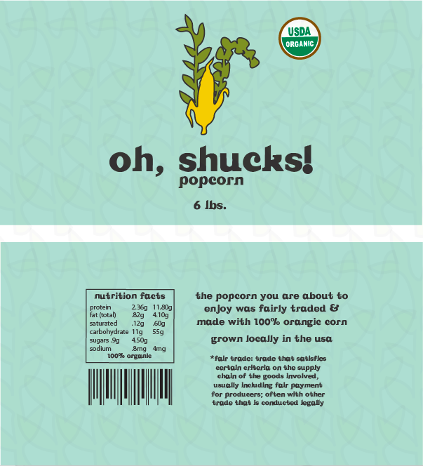 Magnolia Bear: oh, shucks! packaging