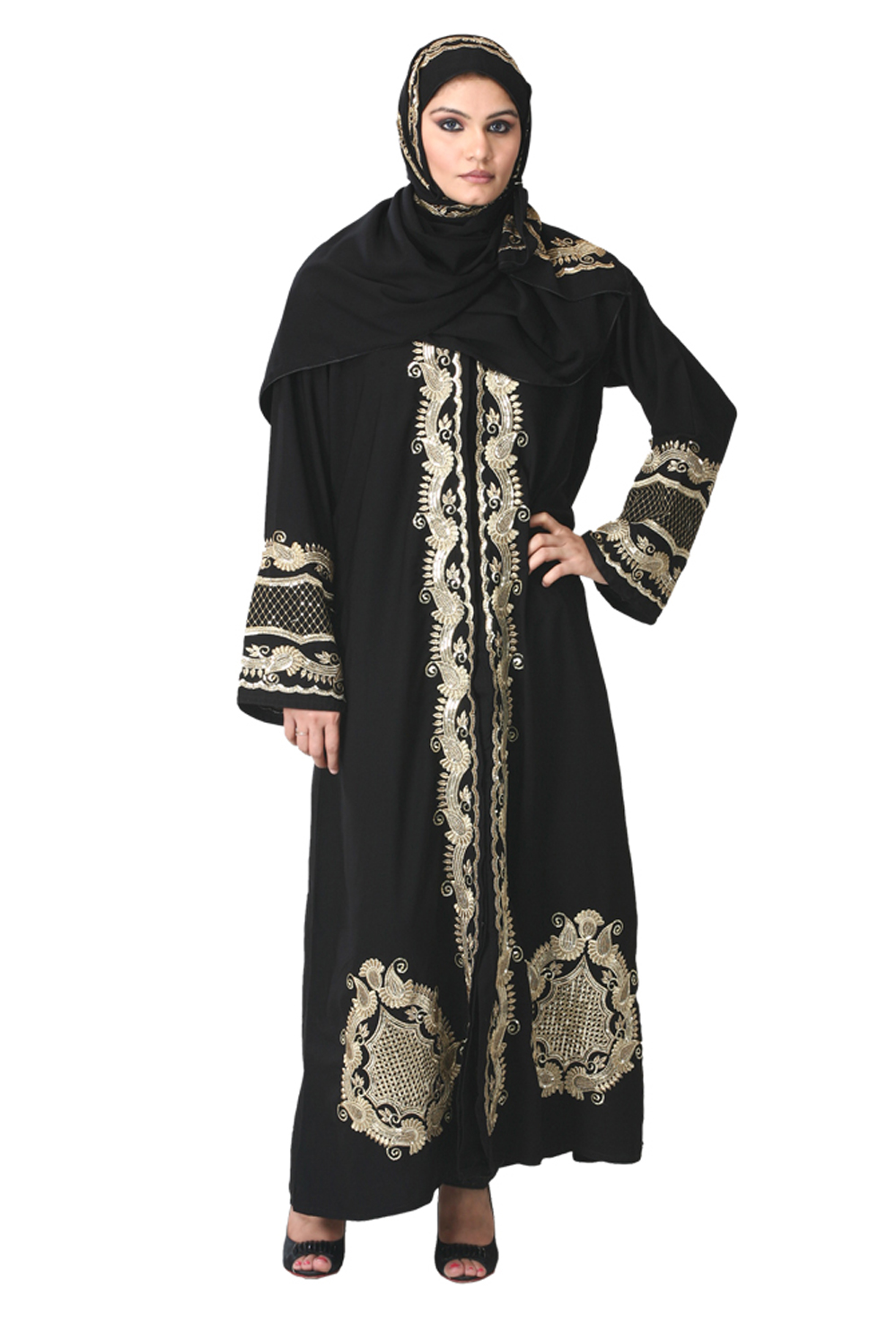 Designer Embroidery Burqa