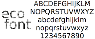 Dizponible: Ecofont, la tipografía ecológica