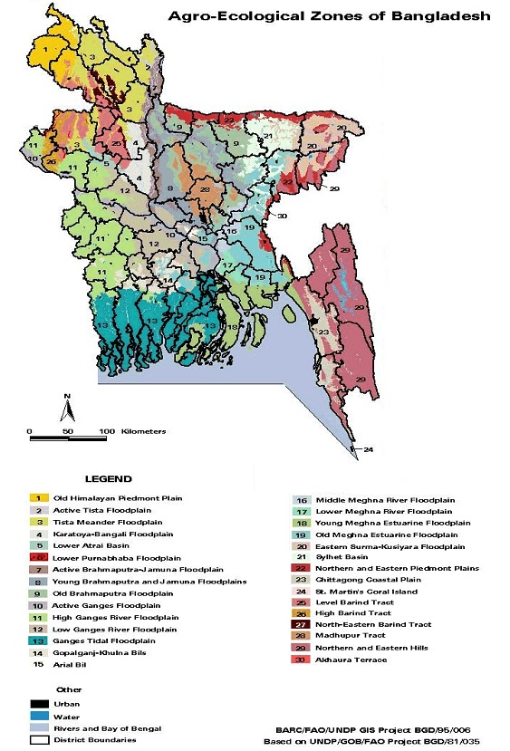 BLOGSPOT OF ZOOLOGY DEPARTMENT OF RU: Agro-ecological zones of Bangladesh