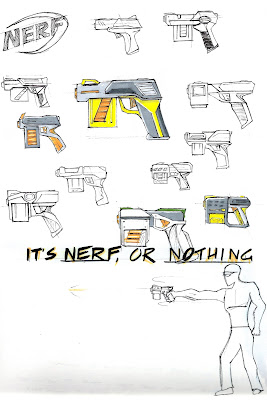 the jetpack project: Nerf Gun Concept Sketches