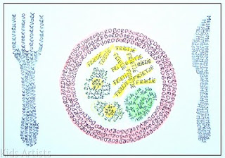 Kids Artists: Calligram