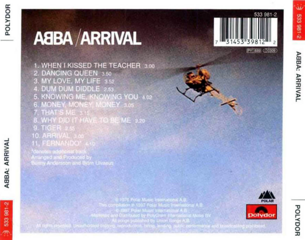 Toda mi músicA: Arrival - ABBA - 1976