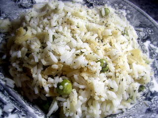 Tasca da Elvira: Riz aux petits pois et aux herbes