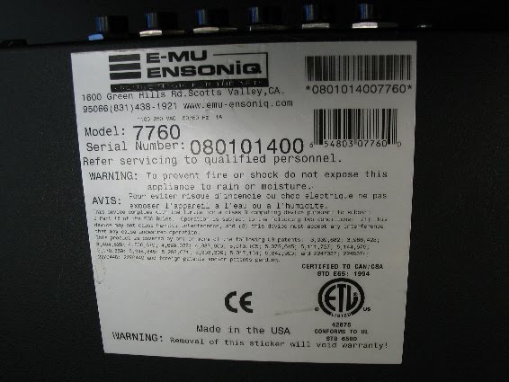 MATRIXSYNTH-B: EMU MP7 COMMAND STATION 7760 SOUND SYNTHESIZER