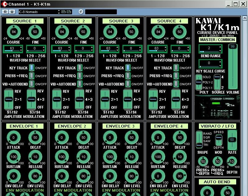 Matrixsynth Cubase Sx Midi Device Panels