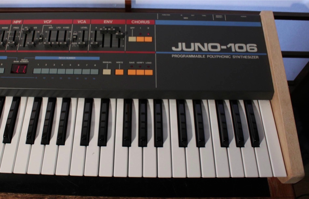 MATRIXSYNTH: Roland Juno-106 with Wood Side Panels