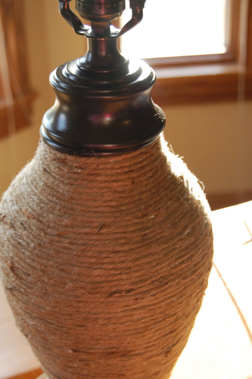 Maple Memories: Jute Lamp - Before and After