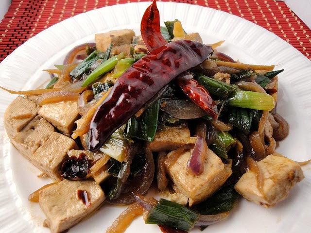 Big Sri's Food: Scallion Ginger Tofu (Serves 2)