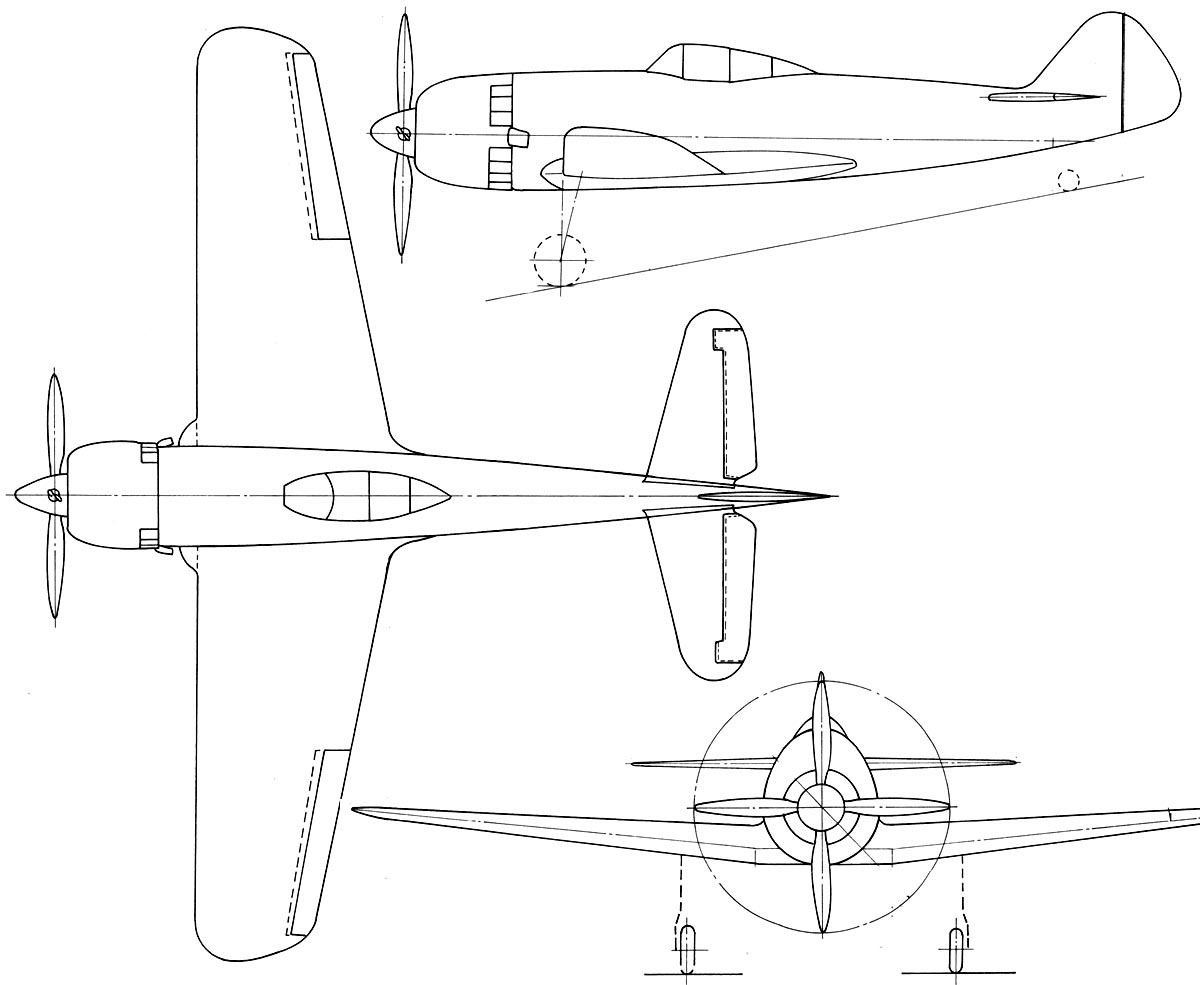 FDRA - Fuerza Aérea: SGM: Prototipo Tachikawa Ki-106 (Ki-84 Hayate)