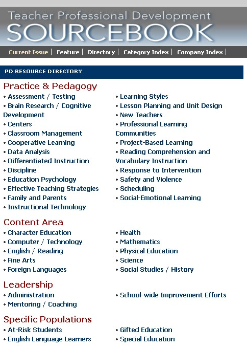 Professional Development Resource