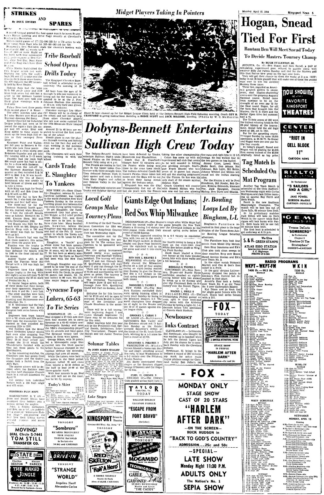 Vince Staten April 11 1954 Most Boring Day In History