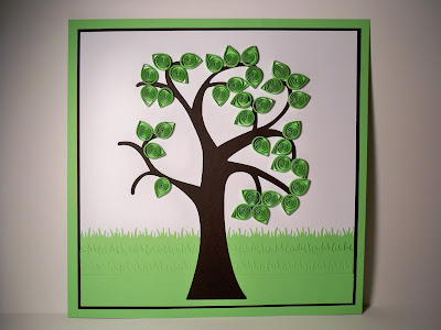 Card Creations & More by C: Quilled Artwork - 12x12 Framed Tree Scene ...