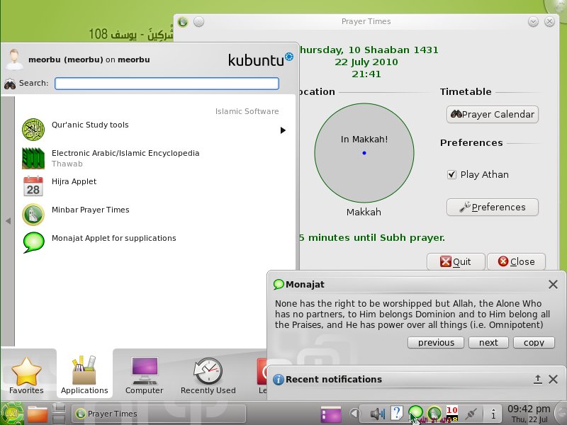sabily blogsphere: Sabily In KDE - Get Sabily Inside Kubuntu