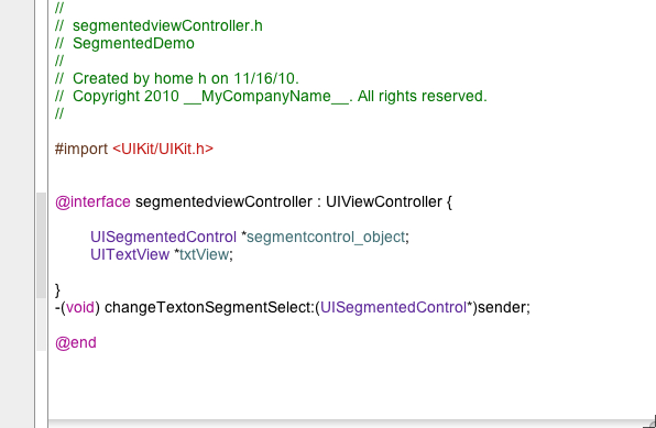 Apple Developer: UISegmentedControl