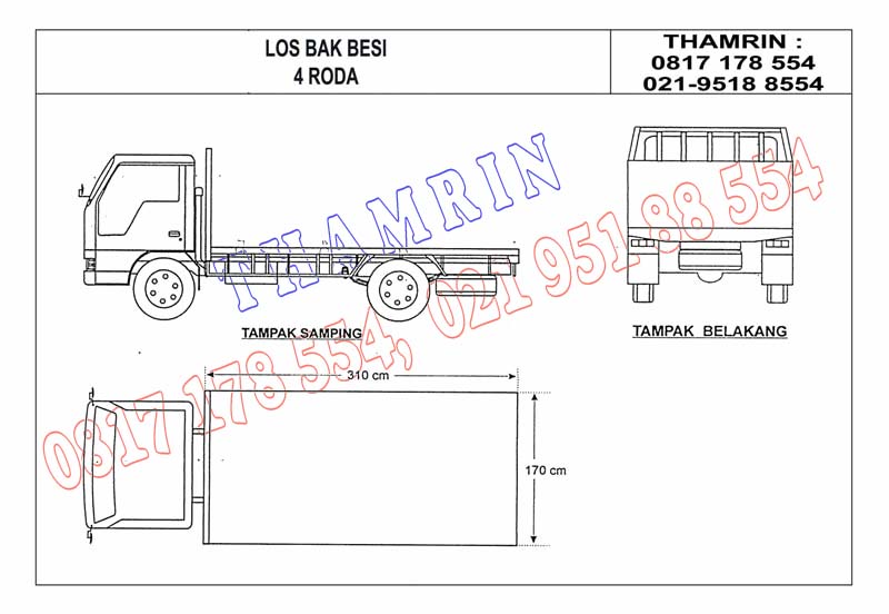 DEALER TRUCK MITSUBISHI: Spec.Karoseri Los Bak