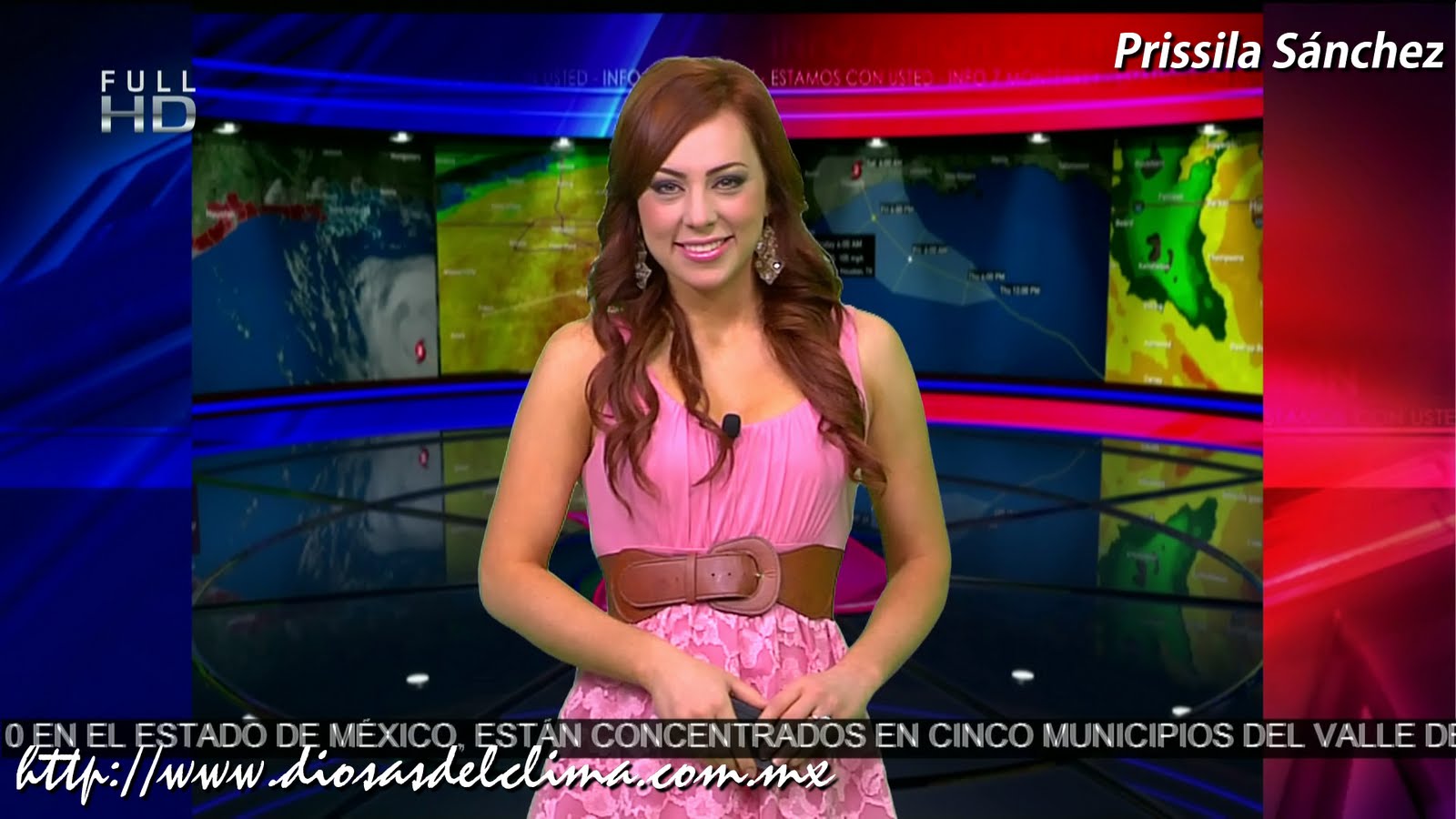 Las diosas del clima: Prissila Sanchez - Como TV azteca sabe... en HDTV