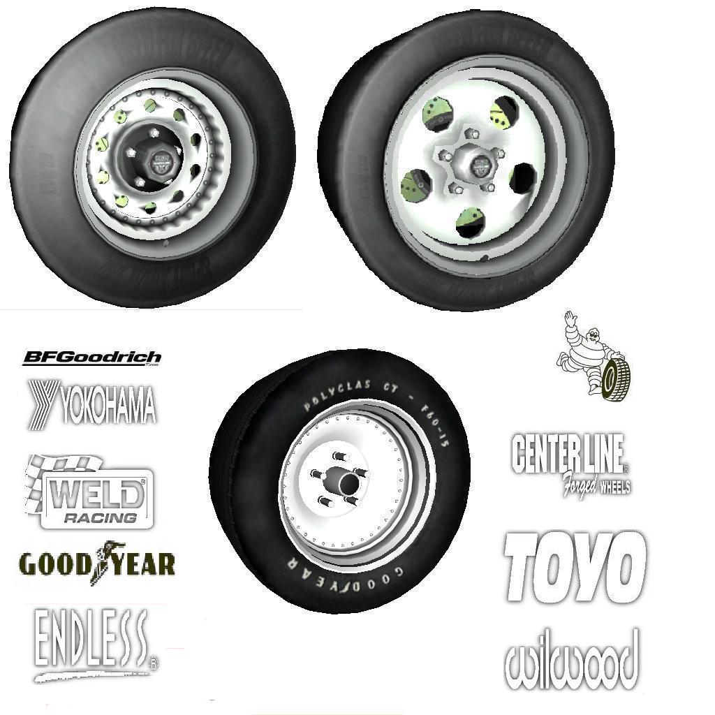 .Custom Car Garage: zmodeler drag wheels pack
