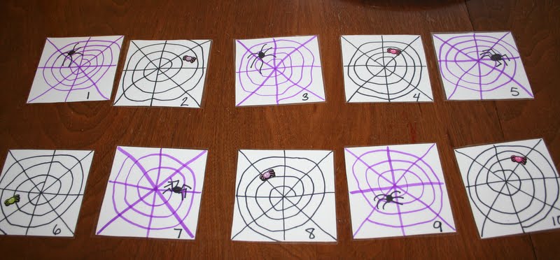 Our Country Road: Spiderweb Cards and Counters