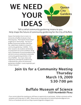 Queen City Gardens: Our Project: Community Outreach Flyer