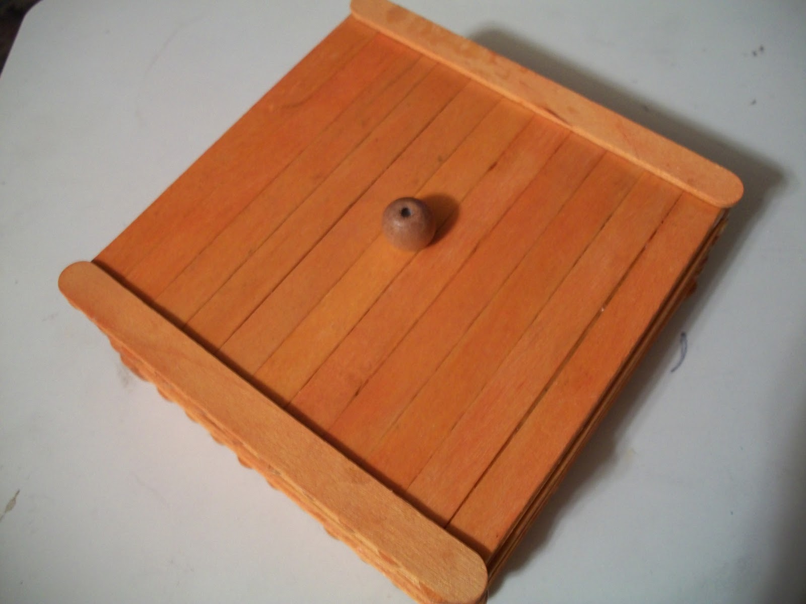 Cats, Kids and Crafts: Craft Stick Box