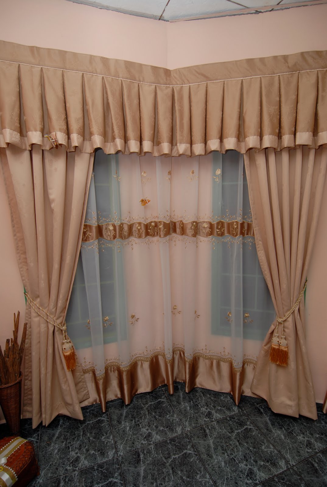 KARYALANGSIR: REKAAN LANGSIR BOX PLEAT STRAIGHT