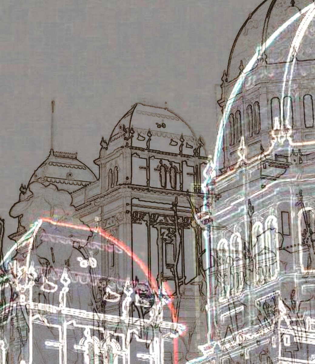 Geelong Visual Diary: Buildings photos to drawings